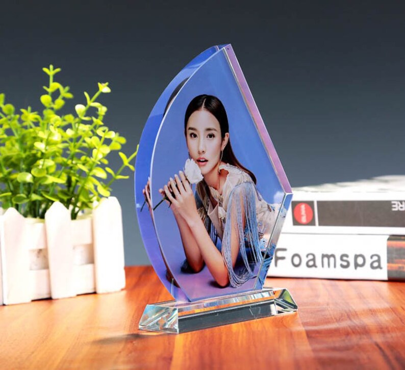 Craftymemorygifts Custom Photo Crystal Gift Personalized - Etsy