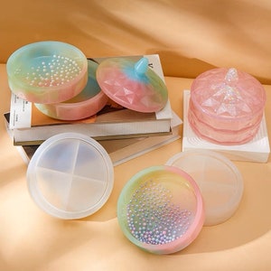 Multi-layer Stackable Silicone Storage Box With Lid Mold/jewelry ...