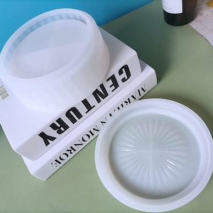 Big Stackable Storage Box Silicone Mold Round Shaped Box/jar Casting ...