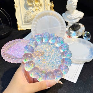 Bubble Tray Coaster/epoxy Resin Casting Mold/cute Jewelry Trinket Plate ...