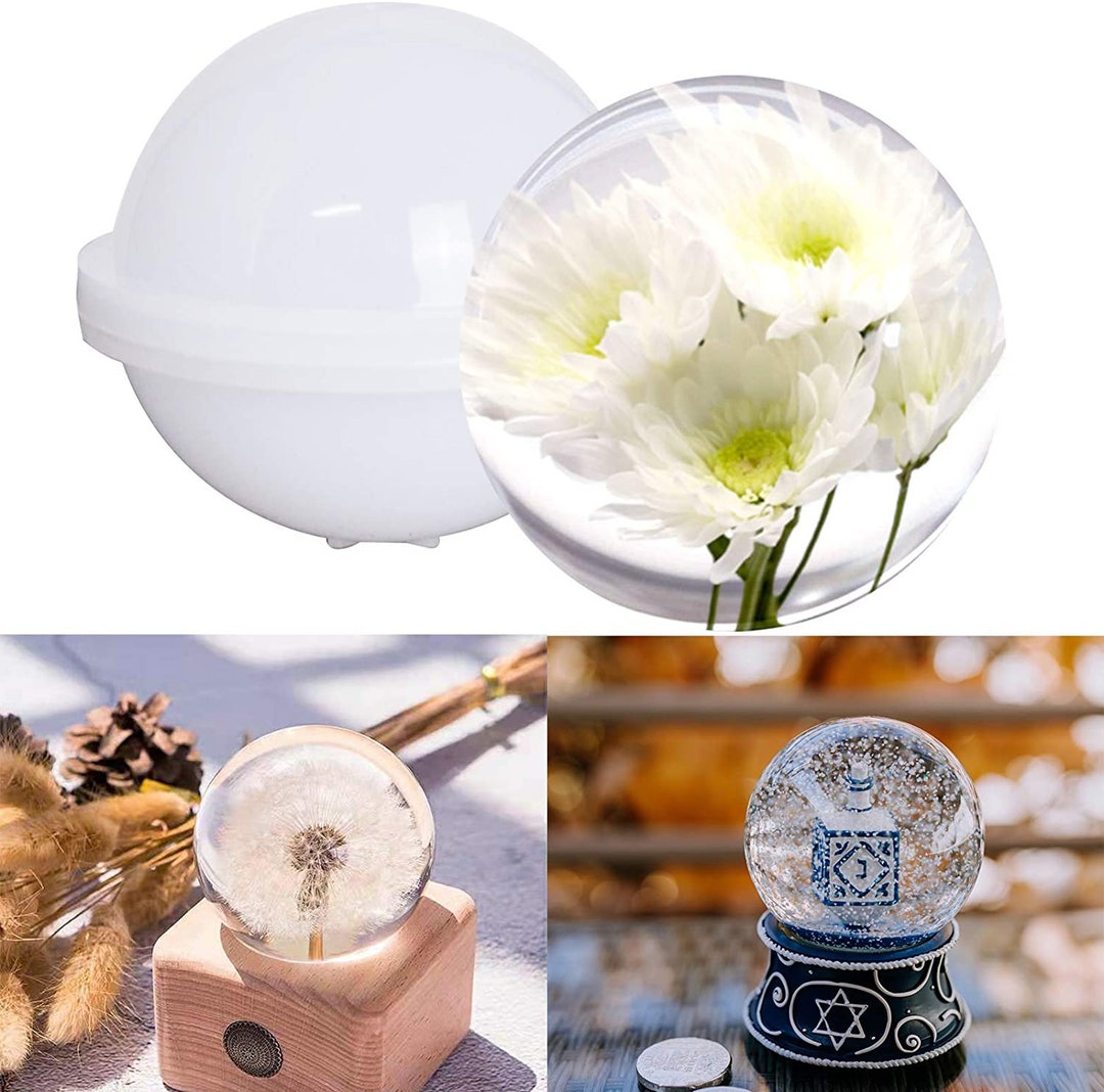 Sphere Resin Molds Round Silicone Molds Globe Ball Casting Moulds for ...