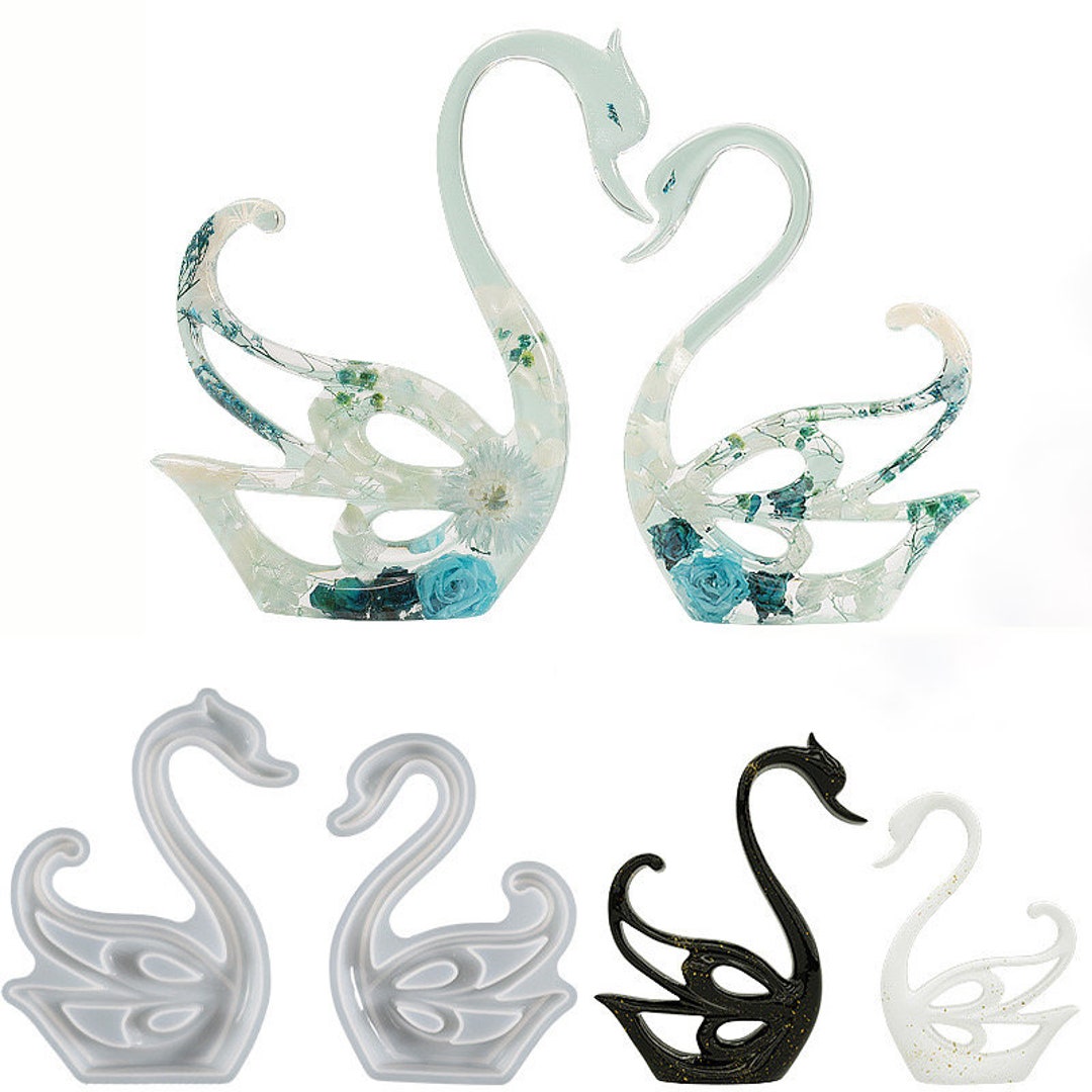 Lovely 3D Swans Shapes Resin Molds/ Epoxy Resin Molds for Resin Casting ...
