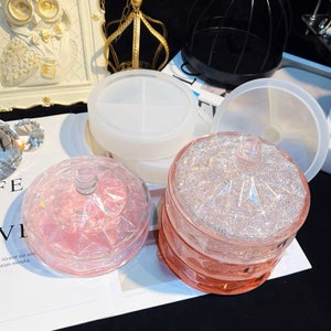 Multi-layer Stackable Silicone Storage Box With Lid Mold/jewelry ...