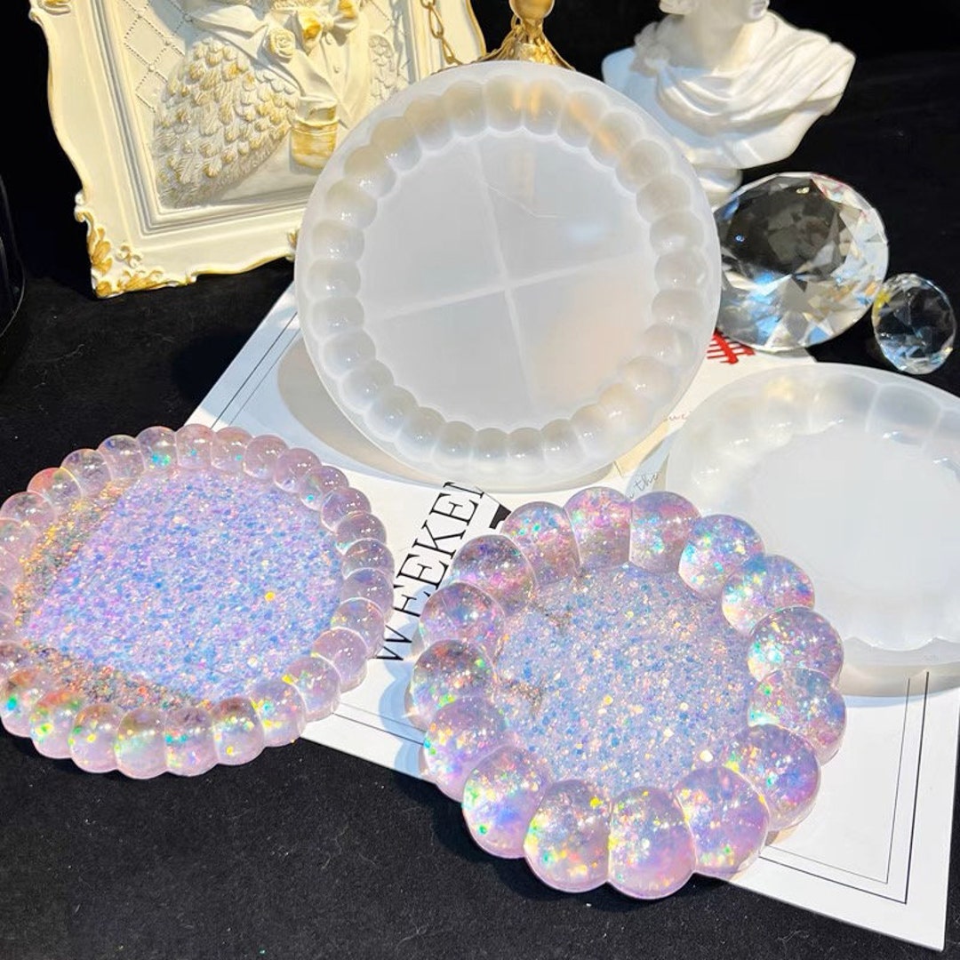 Bubble Tray Coaster/epoxy Resin Casting Mold/cute Jewelry Trinket Plate ...