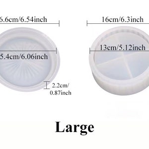 Big Stackable Storage Box Silicone Mold Round Shaped Box/jar Casting ...