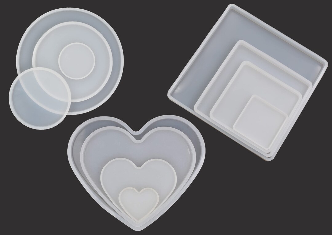 4set Different Size Epoxy Molds From Small to Large Coasting Mold, DIY ...