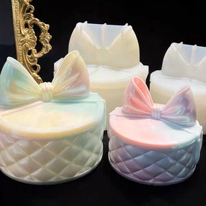 Bows Storage Box/silicone Resin Box Molds for Resin Casting, Resin Jar ...