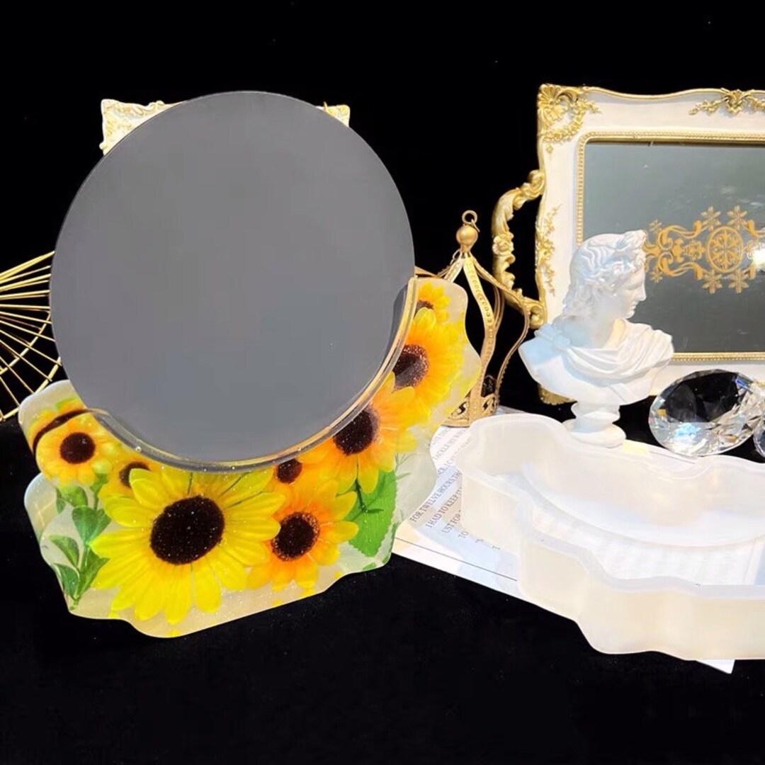 Bedside Mirror Resin Mold Kit for Photo Frame, Epoxy Mirror Casting ...