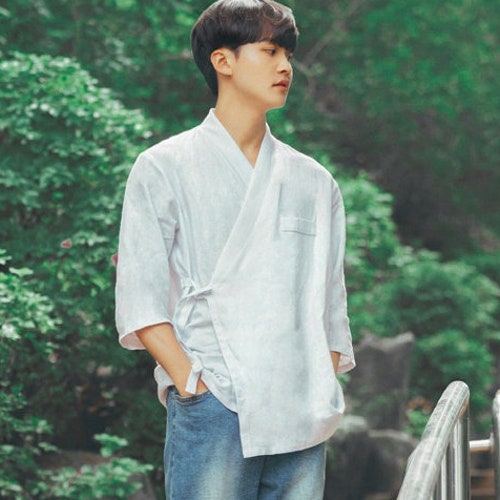 Hanbok Shirt for Men Korean Modern Hanbok Top Jacket Casual - Etsy