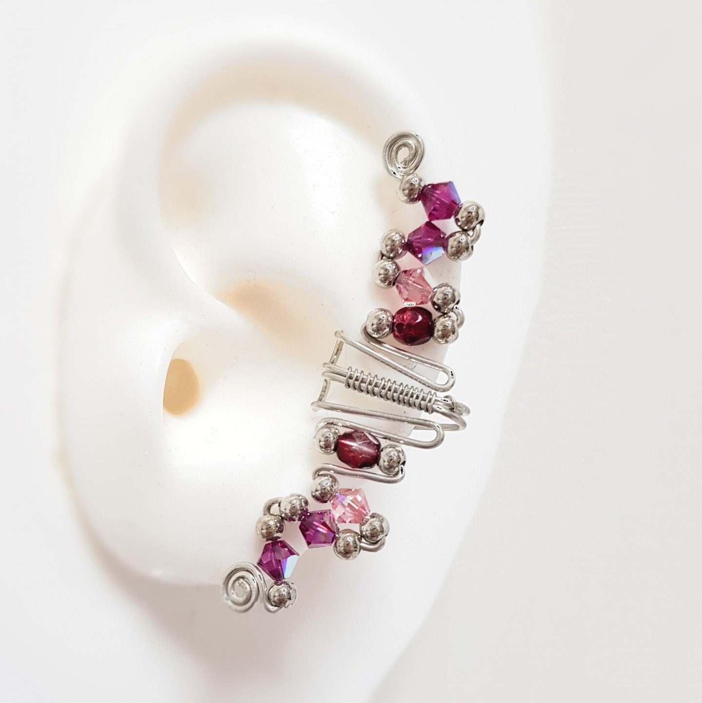 Rose Pink Ear Cuff Korean Traditional & Modern Hanbok - Etsy