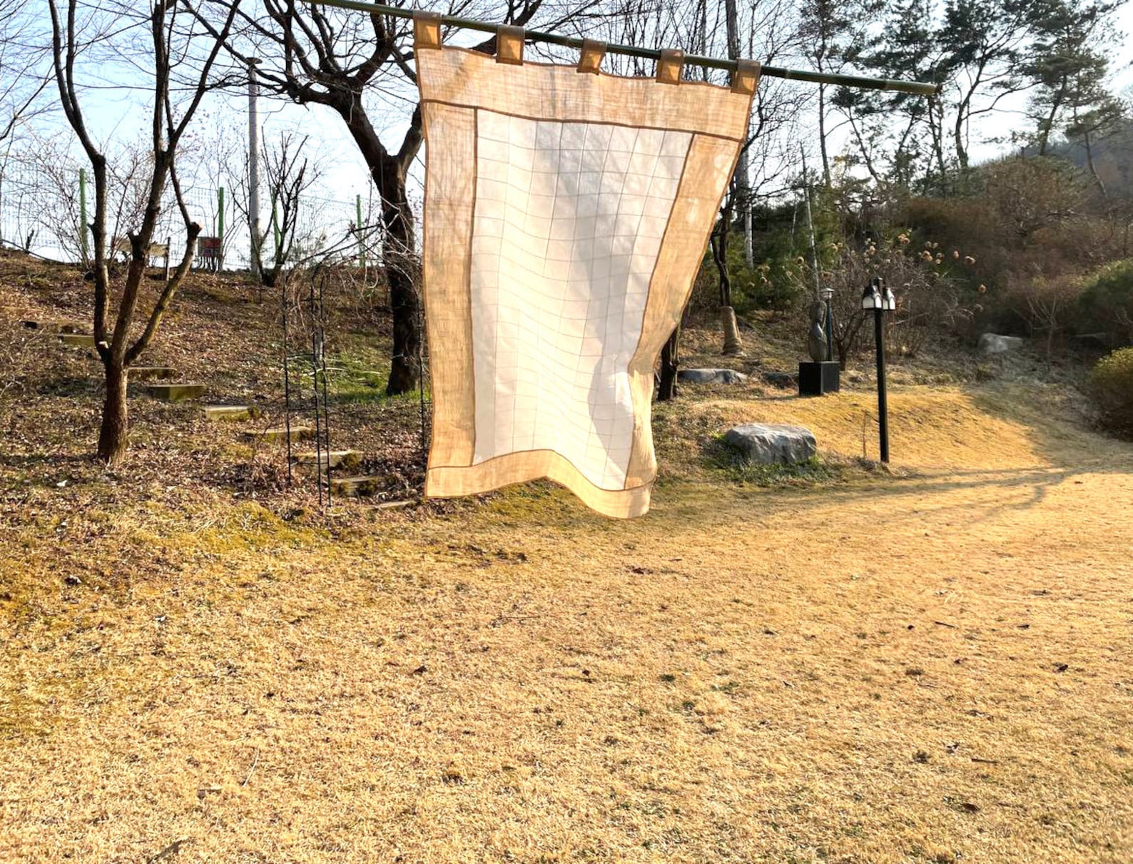 Ramie Korean Patchwork Curtain/ Korea Traditional Jogakbo Curtain ...