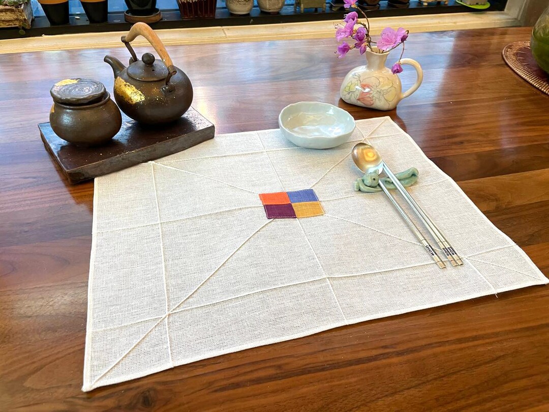 Ramie Korean Patchwork Fabric Poster/ Korea Traditional Fabric Art ...