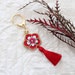 Rose of Sharon Keychain Norigae, Beautiful Korean Traditional Hanbok ...
