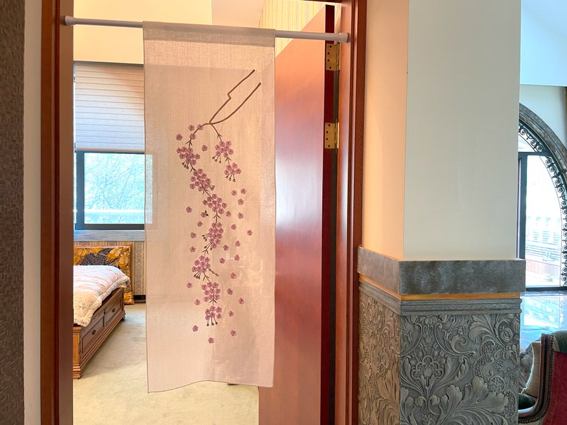 Korean Embroidery Hemp Curtain/ Korea Traditional Wall Deco, Korean ...