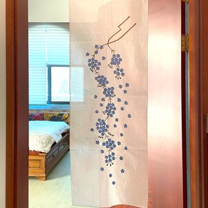 Korean Embroidery Hemp Curtain/ Korea Traditional Wall Deco, Korean ...