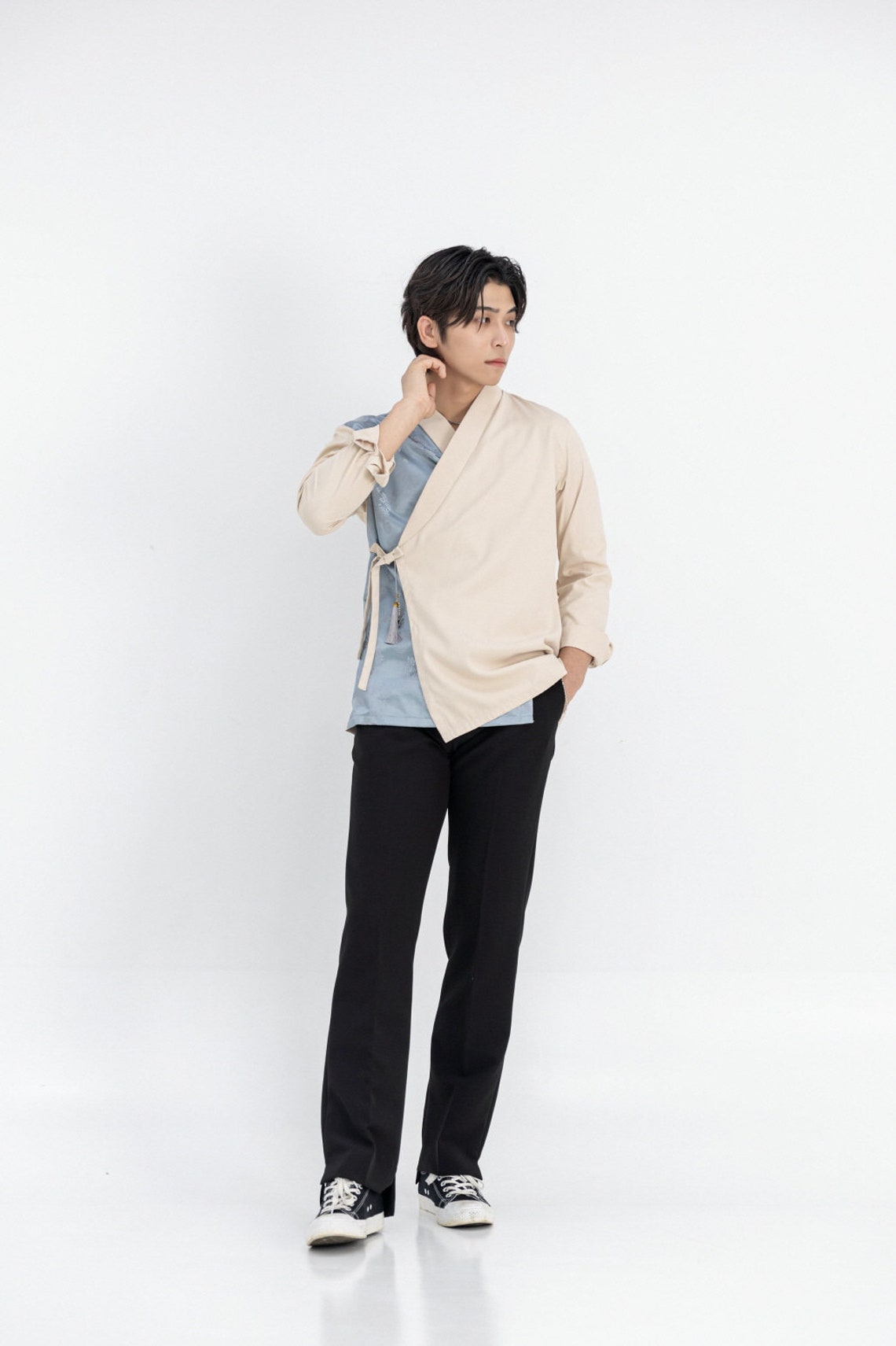 Hanbok Shirt for Men Korean Modern Hanbok Top Jacket Casual - Etsy