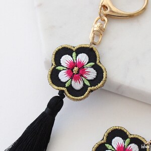 Rose of Sharon Keychain Norigae, Beautiful Korean Traditional Hanbok ...