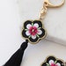 Rose of Sharon Keychain Norigae, Beautiful Korean Traditional Hanbok ...