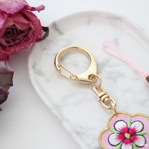 Rose of Sharon Keychain Norigae, Beautiful Korean Traditional Hanbok ...
