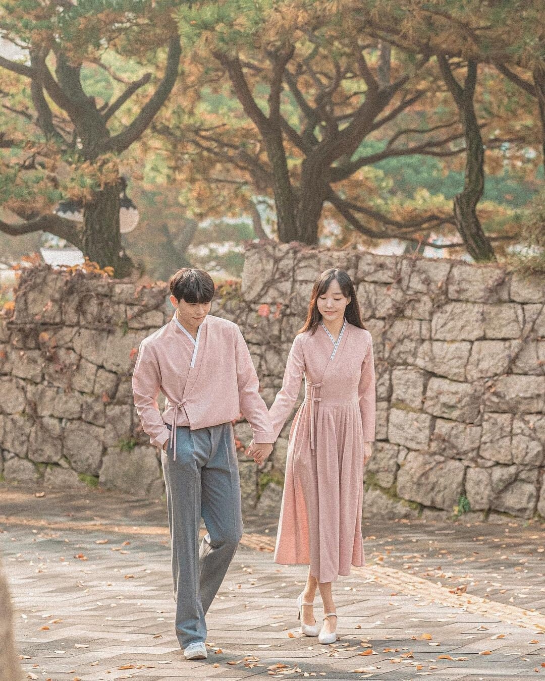 Hanbok Men Shirt and Women Dress Set,korean Modern Hanbok Top Jacket ...