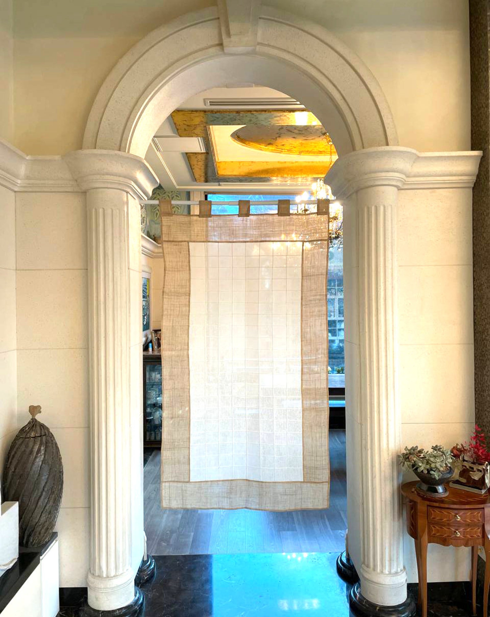 Ramie Korean Patchwork Curtain/ Korea Traditional Jogakbo Curtain ...