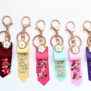 Daenggi Keychain, Beautiful Korean Traditional Hanbok Accessory, Flower ...