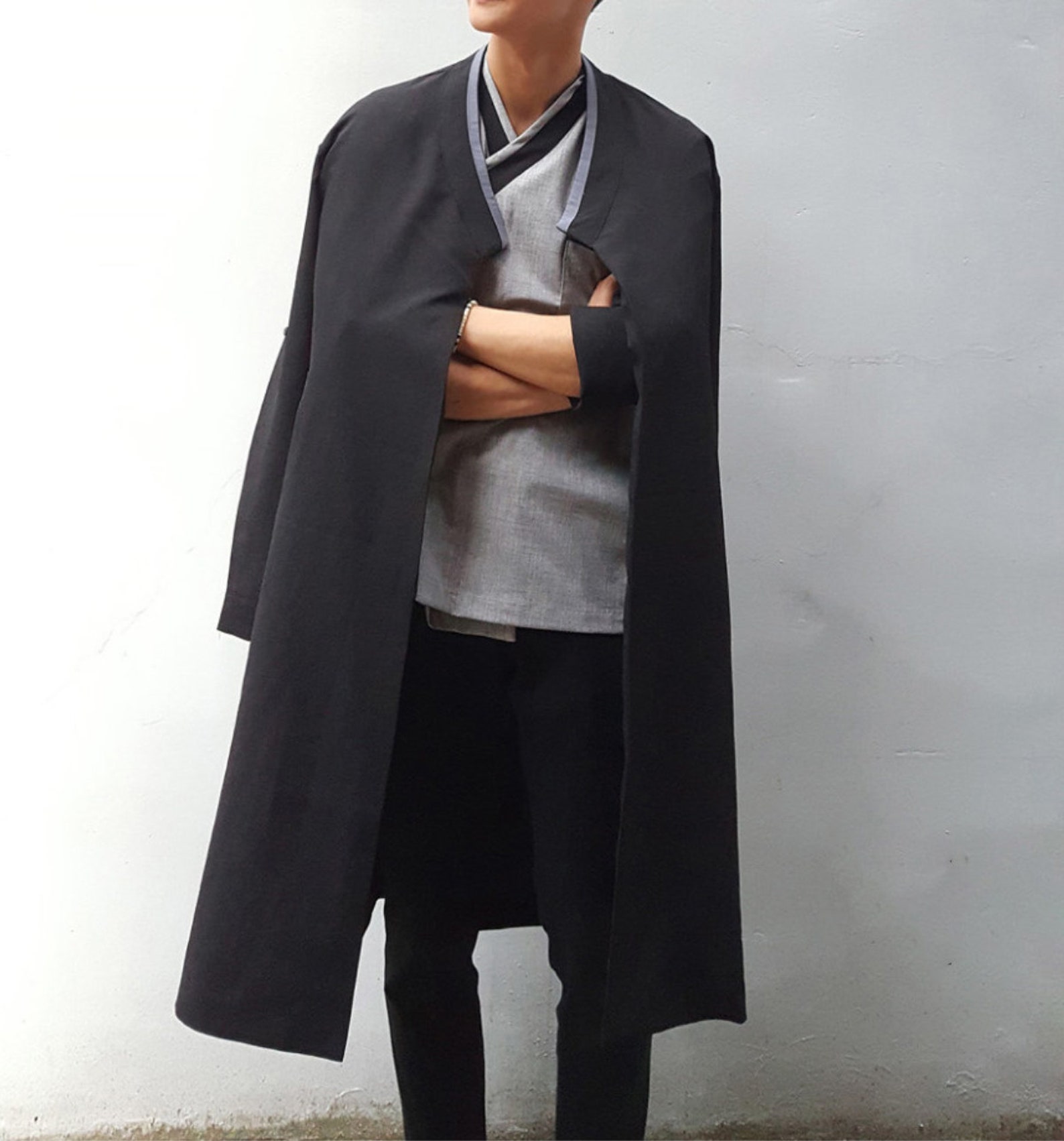 Hanbok Jacket Durumagi for Unisex, Korean Modern Hanbok Daily Casual ...