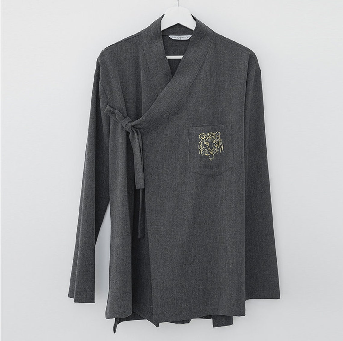 Hanbok Shirt for Men, Korean Modern Hanbok Top Jacket Casual Party ...