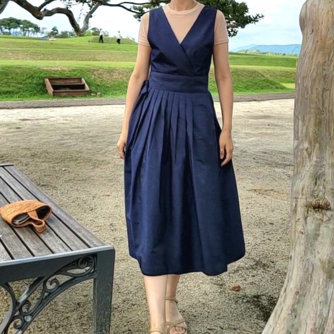 Hanbok Women Vest Style Sleeveless Dress, Korean Modern Hanbok Wrap ...