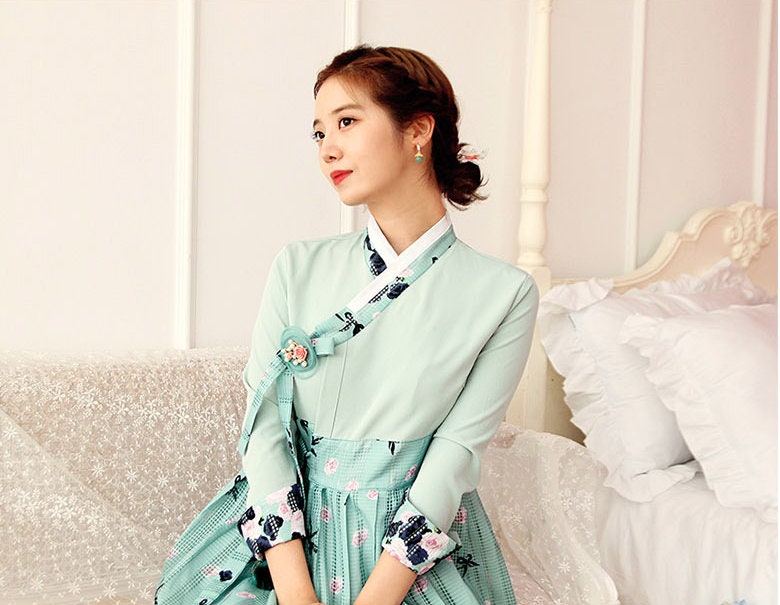 Hanbok Brooch Korean Hanbok Accessory Pink Flower & Pearl - Etsy