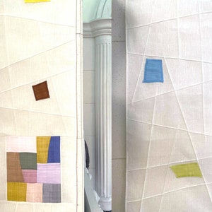 Ramie Korean Patchwork Curtain/table Runner, Korea Traditional Jogakbo ...