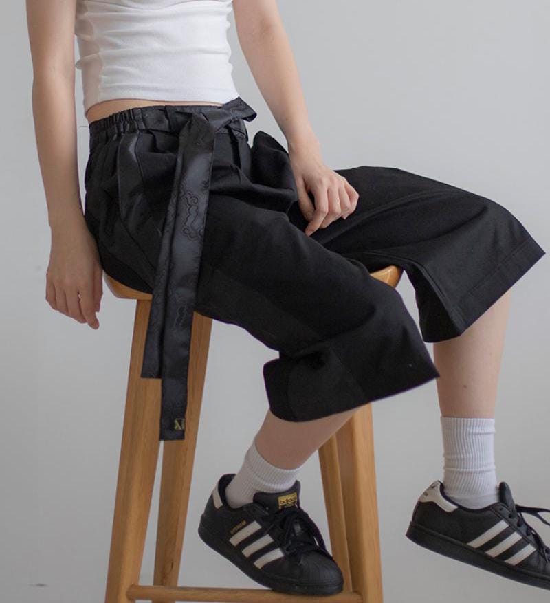 Hanbok Pants With Traditional Cloud Pattern, Korean Modern Unisex ...