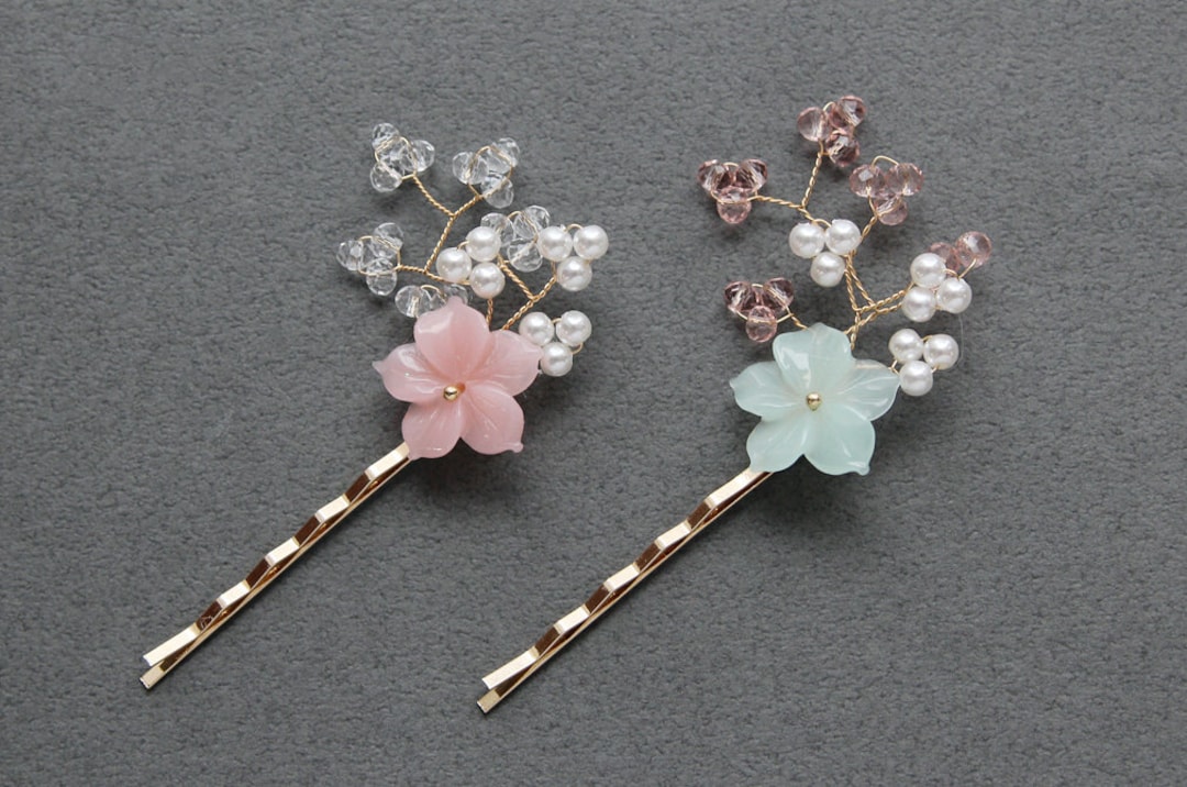 Hanbok Hair Clip, Korean Traditional Hanbok Hair Pin Flower Accessory ...