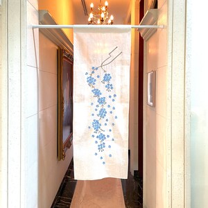 Korean Embroidery Hemp Curtain/ Korea Traditional Wall Deco, Korean ...