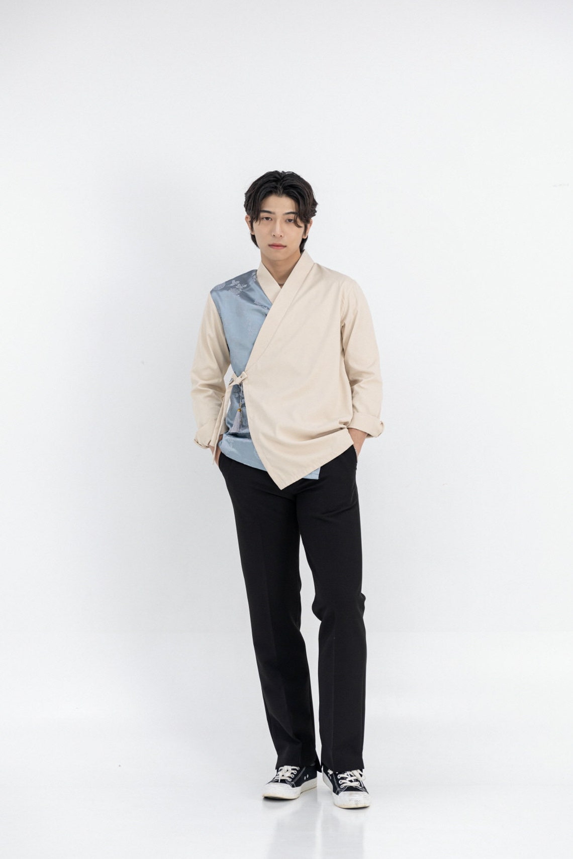 Hanbok Shirt for Men Korean Modern Hanbok Top Jacket Casual - Etsy
