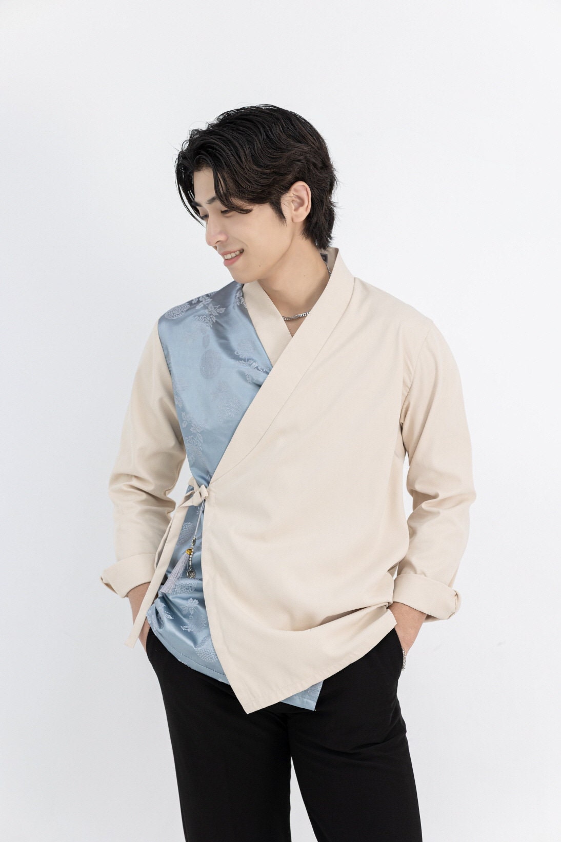 Hanbok Shirt for Men Korean Modern Hanbok Top Jacket Casual - Etsy