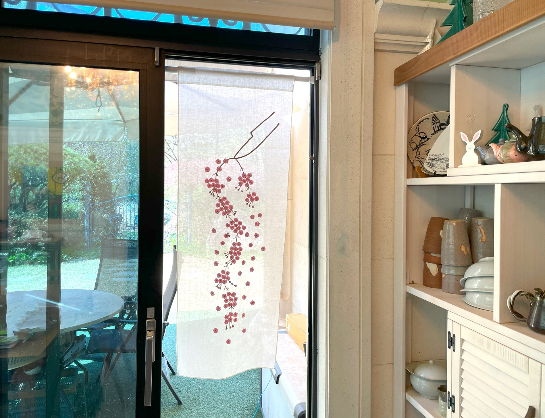 Korean Embroidery Hemp Curtain/ Korea Traditional Wall Deco, Korean ...