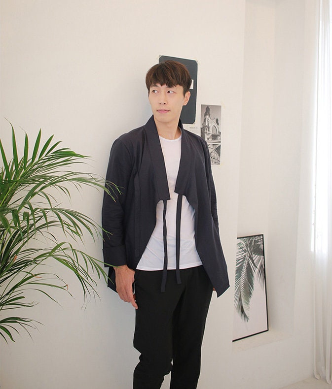 Hanbok Shirt for Men Korean Modern Hanbok Top Jacket Casual - Etsy