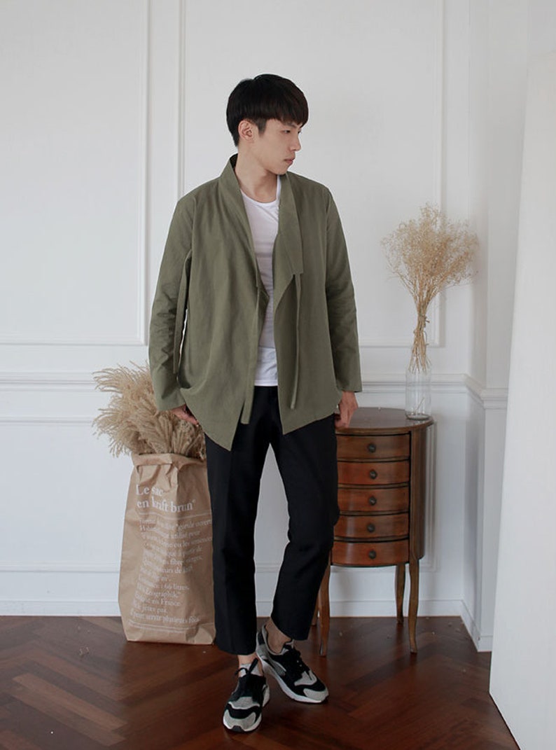 Hanbok Shirt for Men Korean Modern Hanbok Top Jacket Casual - Etsy
