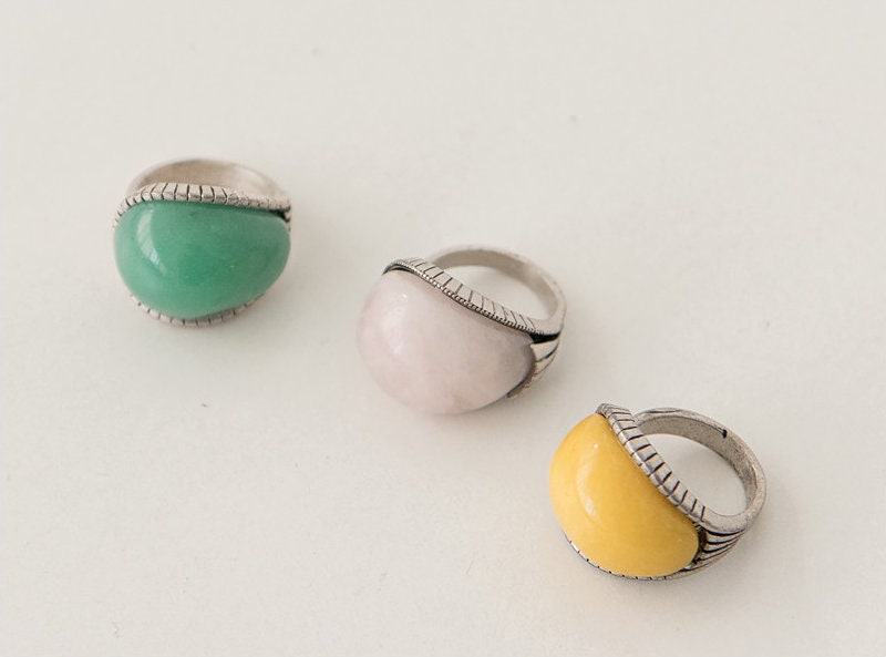 Jade Ring Korean Traditional Hanbok Accessory Adjustable | Etsy