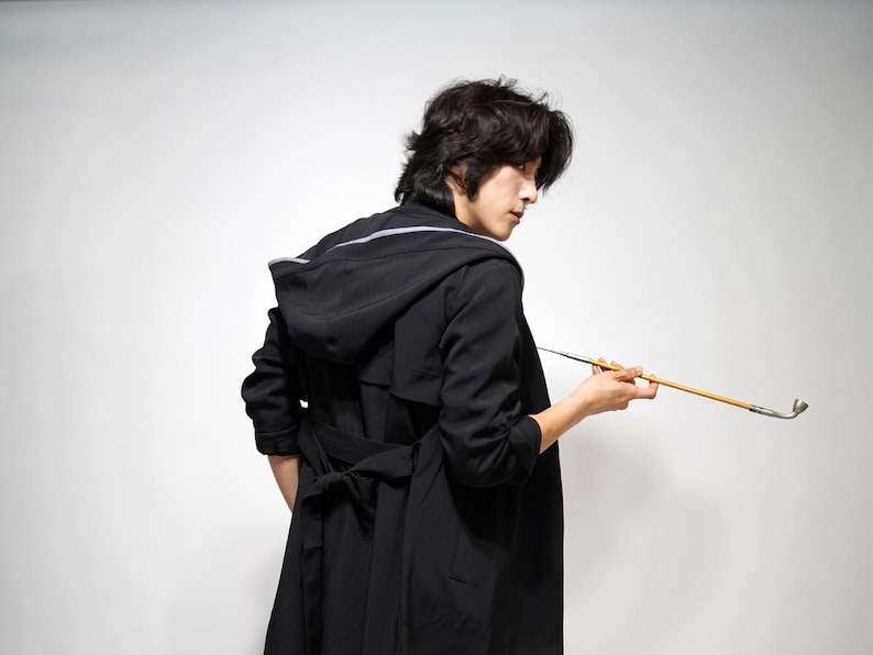Hanbok Hooded Durumagi Jacket for Men, Korean Modern Hanbok Trench Coat ...