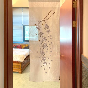 Korean Embroidery Hemp Curtain/ Korea Traditional Wall Deco, Korean ...