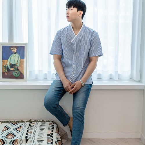 Hanbok Shirt for Men Korean Modern Hanbok Top Jacket Casual - Etsy