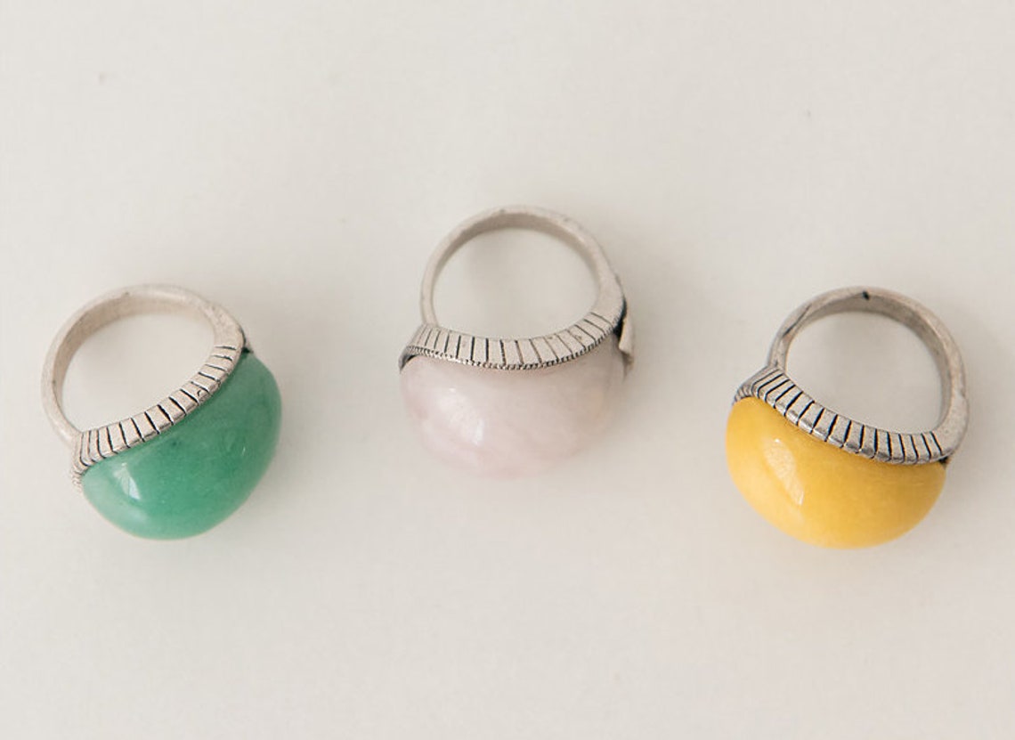 Jade Ring Korean Traditional Hanbok Accessory Adjustable | Etsy