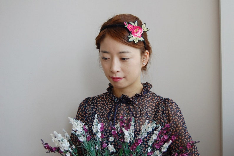 Hanbok Hairband Korean Hanbok Accessory Flower Ornament - Etsy