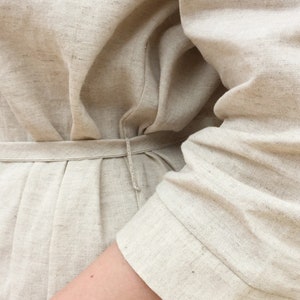 Hanbok Women Linen Dress, Korean Modern Hanbok 3/4sleeve Dress, Korea ...