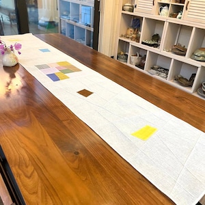 Ramie Korean Patchwork Curtain/table Runner, Korea Traditional Jogakbo ...