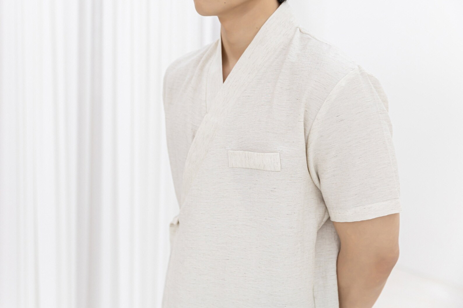 Hanbok Linen Shirt for Men Korean Modern Hanbok Short Sleeve - Etsy