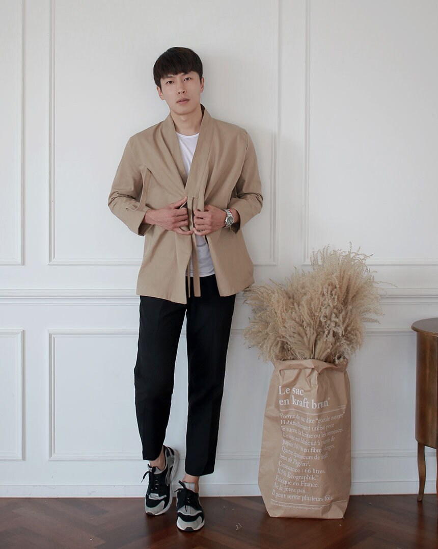 Hanbok Shirt for Men Korean Modern Hanbok Top Jacket Casual - Etsy