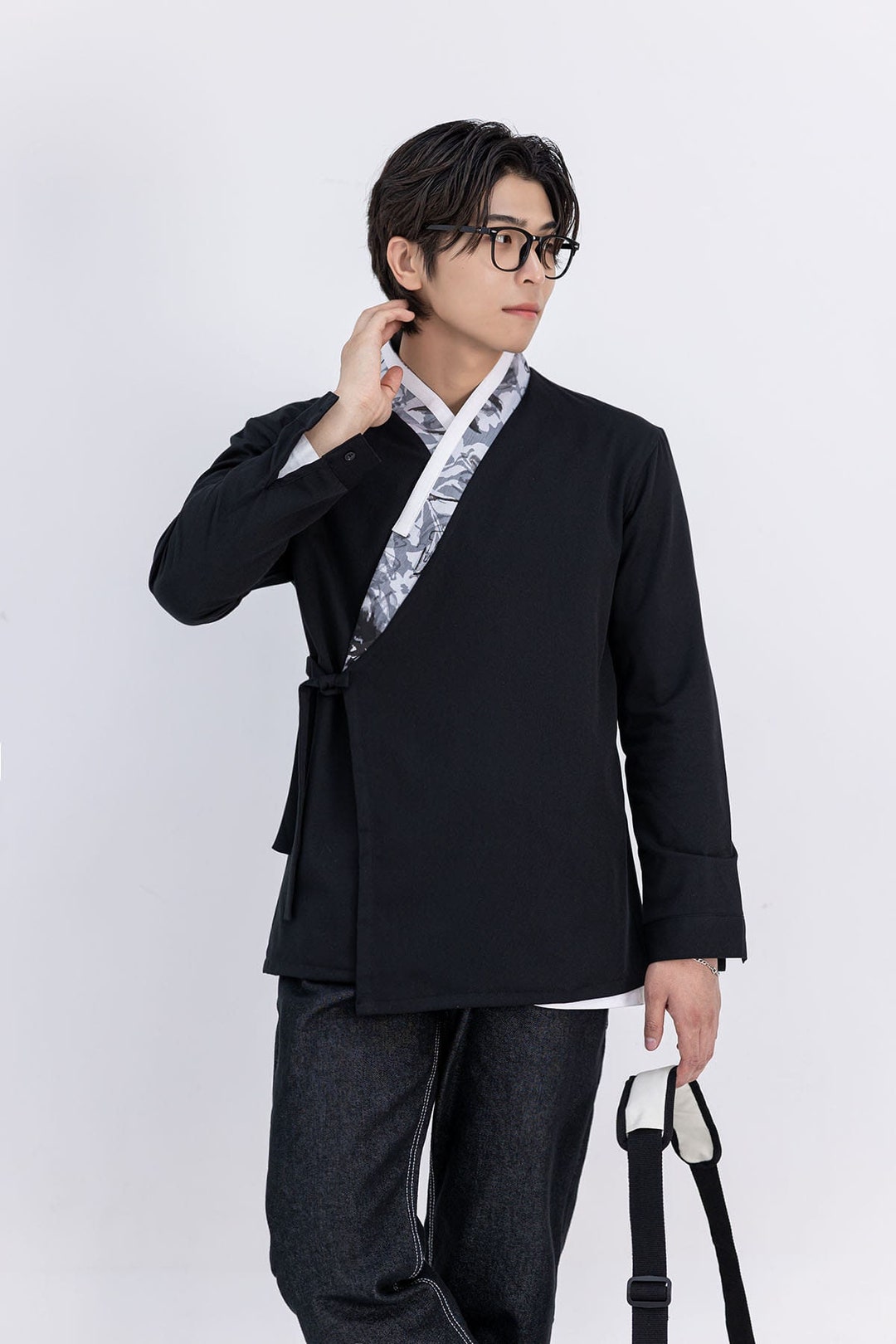 Hanbok Shirt for Men, Korean Modern Hanbok Top Jacket Casual Party ...